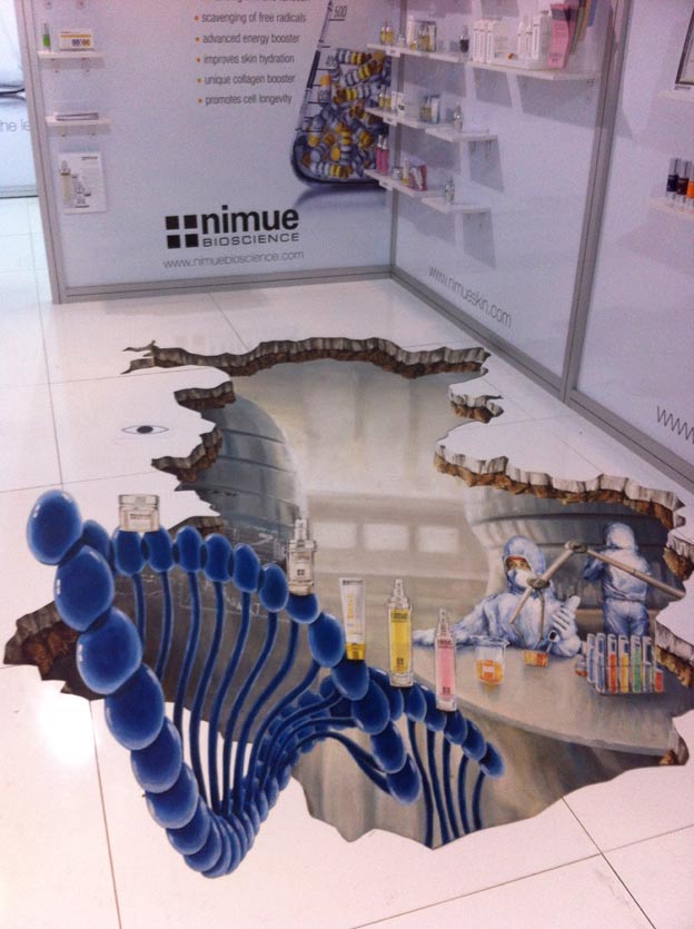 3-D Strassenmalerei - Messe - Nimue - Polen April 2013 - Manfred Stader